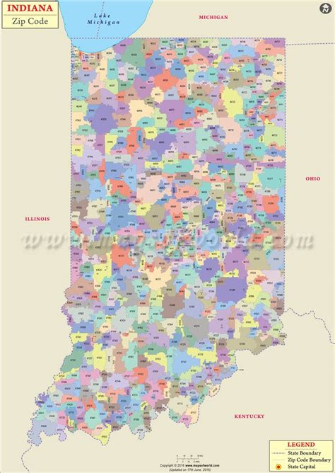 Indiana Zip Code Maps
