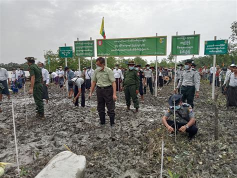 မော်လမြိုင်ကျွန်းမြို့နယ်တွင် အနောက်တောင်တိုင်းစစ်ဌာနချုပ်၊ ဌာနဆိုင်ရာများနှင့် ပြည်သူလူထု စုပေ