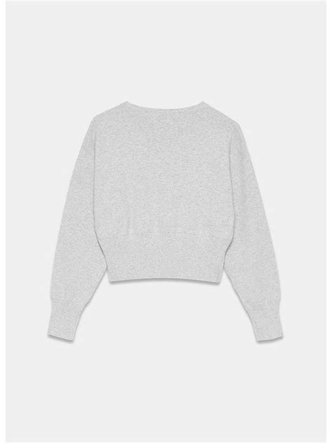 Mint Velvet Grey Cotton Blend Cardigan Uk
