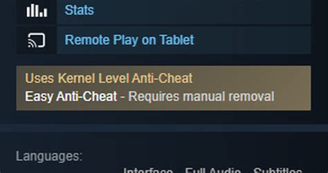 Steam Store Pages Will Now Say When A Game Has Kernel Level Anti Cheat