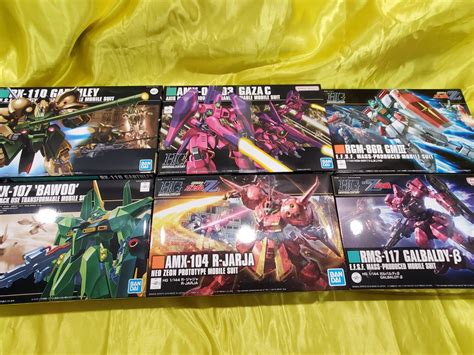 未使用未組品 バンダイ ガンプラ HGUC 1 144 機動戦士Zガンダム 6個セット ガブスレイ ガザC R ジャジャ バウ量産型