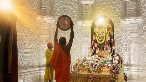 Surya Tilak Ceremony At Ayodhyas Ram Temple
