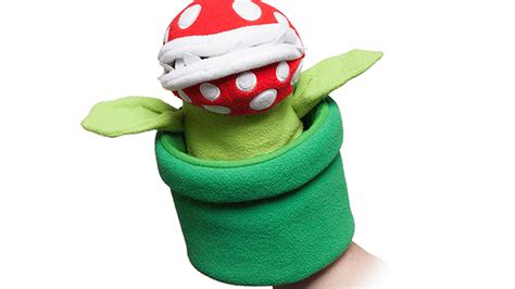 Plush Piranha Plant Puppet Is Perfect For Super Mario Reenactments