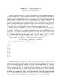 Espresso Two Level Optimization CS 3710 Docsity