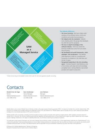 Deloitte Software Asset Management As A Service PDF
