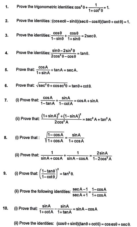 1 Prove The Trigonometric Identities Cos201cot201 12 Prove The Id