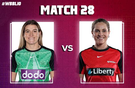 Match 28 Melbourne Stars Women Vs Melbourne Renegades Women Squads