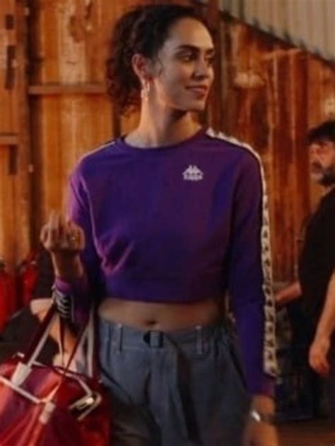 Paper Dolls 2023 Emalia Cropped Sweatshirt Purple Cropped Sweatshirt