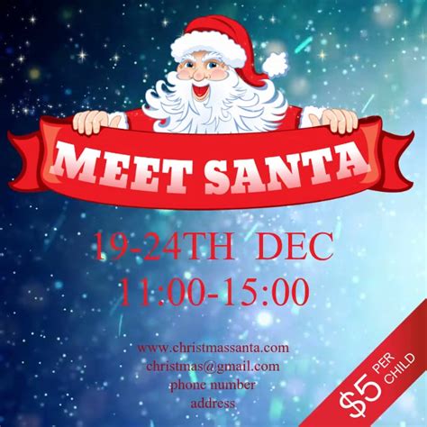 Meet Santa Template Postermywall