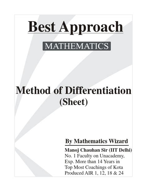 106 Mod Sheet New Pdf Function Mathematics Derivative
