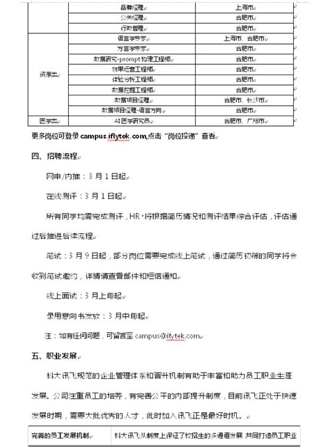 科大讯飞2024届春招补录招聘简章 电子信息学院