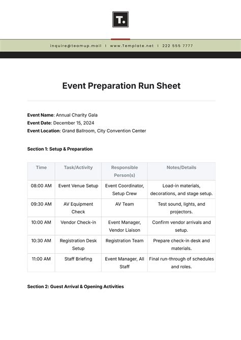 Free Run Sheet Templates Editable And Printable