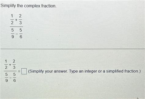 Solved Simplify The Complex Chegg