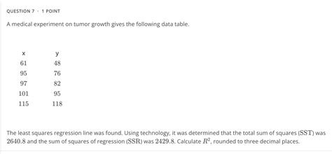 Question 7 1 Point A Medical Experiment On Studyx