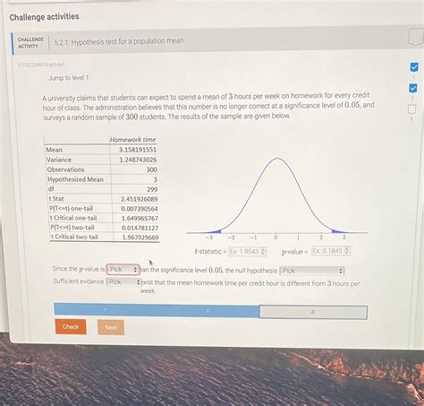 [solved] Challenge Activities Challenge Activity 5 2 1 Hypothesis Test For Course Hero