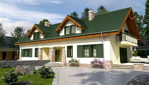 Projekt domu Sowa bez garażu bliźniak B BL m² EXTRADOM