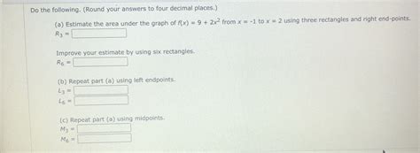 Solved Do The Following Round Your Answers To Four Decimal Chegg