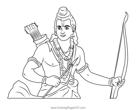 Jai Shree Ram Coloring Page Cartoon Coloring Pages Sketches Cartoon Drawings
