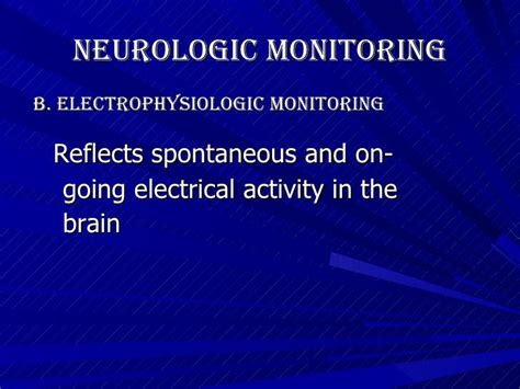 Physiologic Monitoring