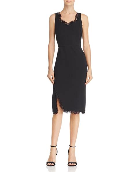 Nanette Nanette Lepore Sleeveless Lace Trim Sheath Dress Bloomingdales