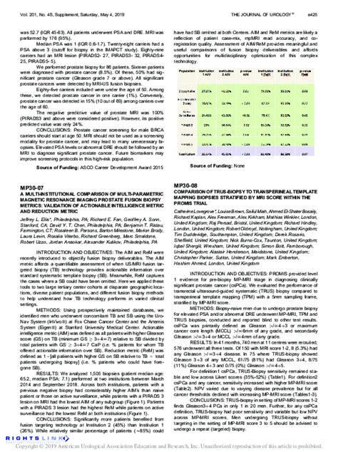 Pdf Mp30 08 Comparison Of Trus Biopsy To Transperineal Template