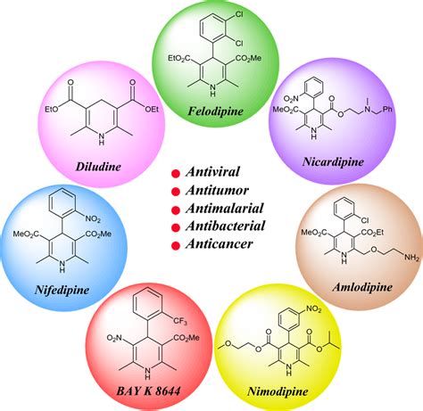 Some Of The Commercial Biologically Active 14 Dhp Derivatives