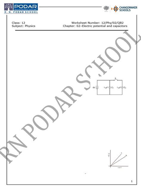 Ch2 Electric Potential And Capacitors Capacitors Qb 2 Pdf