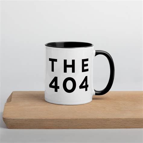 Atlanta Area Code Mug 404 Mug Black And White Ceramic Coffee Cup