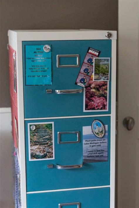 How To Paint And Makeover A Metal File Cabinet Rose Clearfield