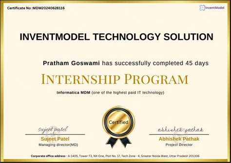 Internship Pratham Goswami