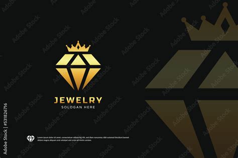 Jewelry Logo Shop Creative Design Diamond King Logo Template Brand