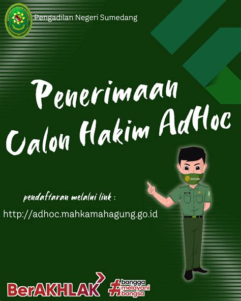 PENGUMUMAN PENERIMAAN CALON HAKIM AD HOC PENGADILAN TINDAK PIDANA KORUPSI TINGKAT PERTAMA