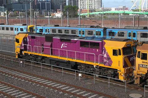 Vline Locomotive N467 Trails N463 N466 N455 And N464 At North Melbourne Bound For A New Life Vline Locomotive N467 Trails N463 N466 N455 And N464 At North Melbourne Bound For A New Life