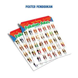 Jual Poster Pendidikan Pakaian Adat Nusantara Shopee Indonesia