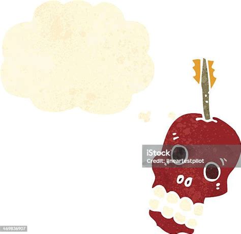 복고풍 말풍선이 있는 스컬 화살표 있음 0명에 대한 스톡 벡터 아트 및 기타 이미지 0명 고풍스런 귀여운 Istock