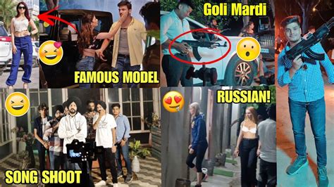 Aise Hoti Hai Songs Ki Shootings 😍 Shoot With Russians 🤤 Maza Agaya Aaj To Youtube