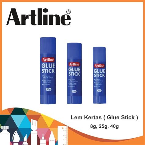 Artline Glue Stick Lem Kertas Glue Stick Lem Stick Lem Kertas 8g 25g