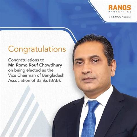 Mdkamrul Islam On Linkedin Heartiest Congratulations To Mr Romo Rouf Chowdhury Sir On Being