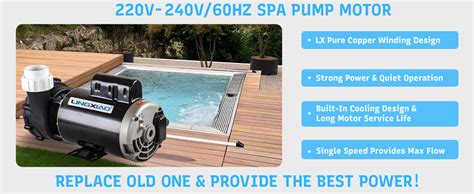 Lingxiao Spa Pump Single Speed Spa Hot Tub Pump 56