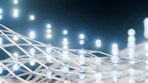 A 3d Rendering Visually Depicts Network Connections Among Nodes Highlighting Technology