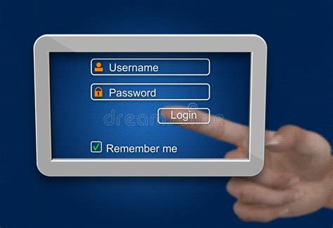 Login And Password Concept Stock Image Image Of Blue 33254391