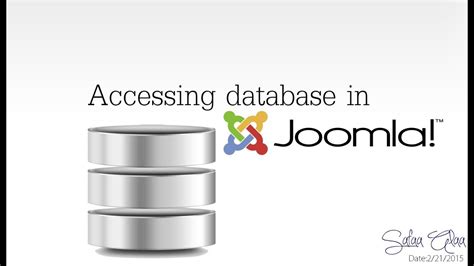 How To Access Database In Joomla Youtube