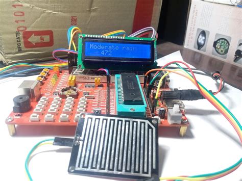 Rain Drop Sensor Module Interfacing With Pic Microcontroller Rain
