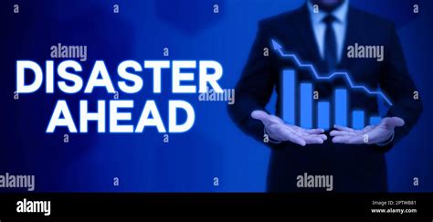 Conceptual Display Disaster Ahead Internet Concept Contingency Planning Forecasting A Disaster