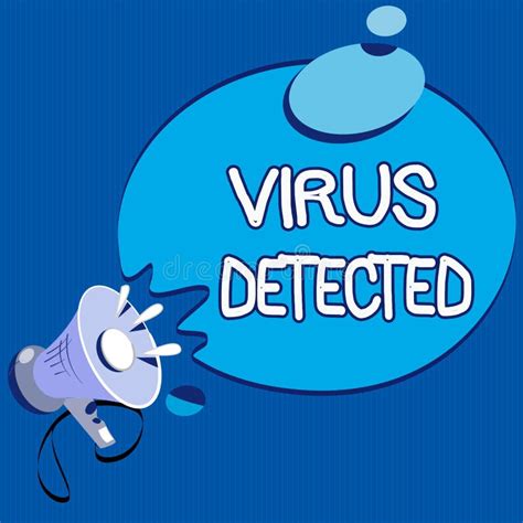 text sign showing virus detected conceptual photo a computer program