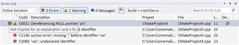 Fix C Warnings And Errors With Copilot Introducing AI Assisted Code