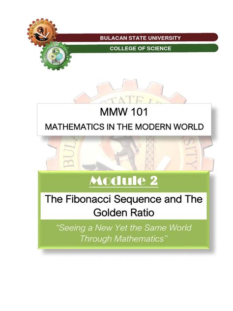 Final Module 2 The Fibonacci Sequence Pdf Mathematics