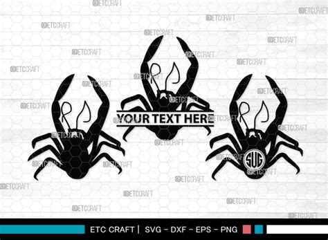 Crab Monogram Crab Silhouette Crab Svg Ocean Crab Svg Maryland Crab