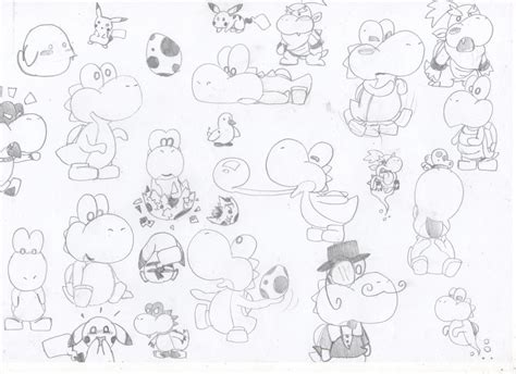Yoshi Doodles By Muzyoshi On Deviantart