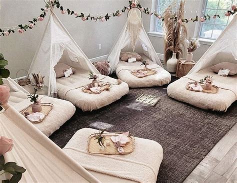 Blush And Boho Teepee Sleepover Teepee Sleepover Teepee Sleepover